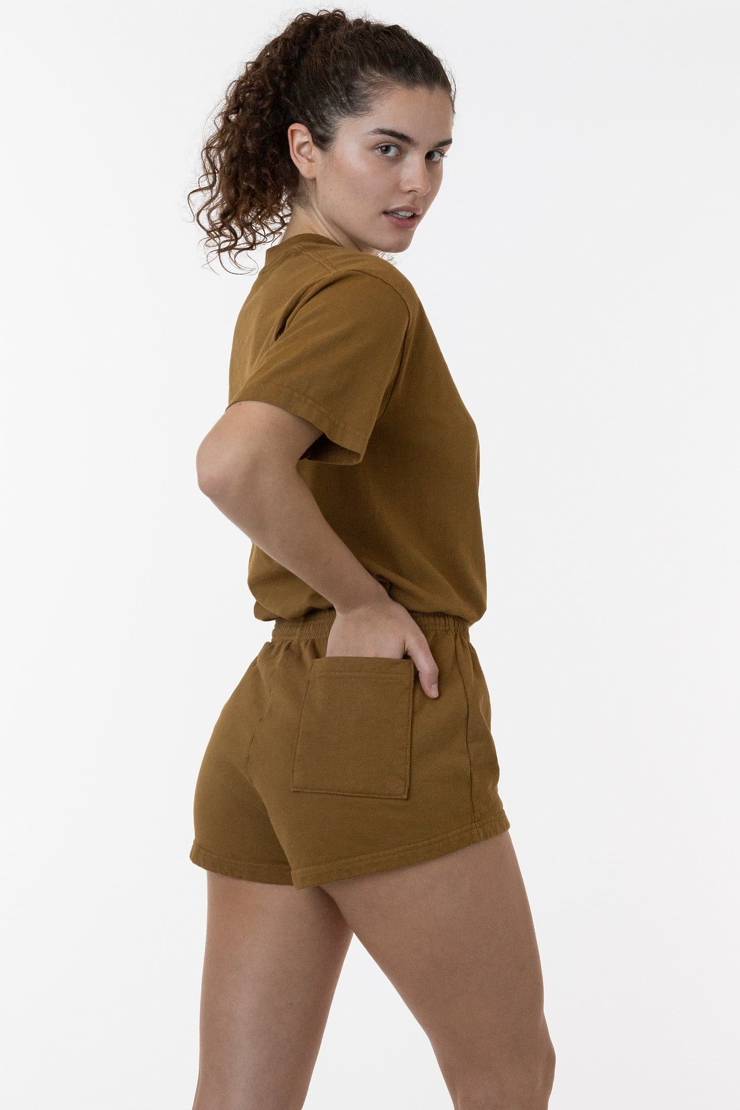 Garment Dye Heavy Fleece Short Shorts | Los Angeles Apparel