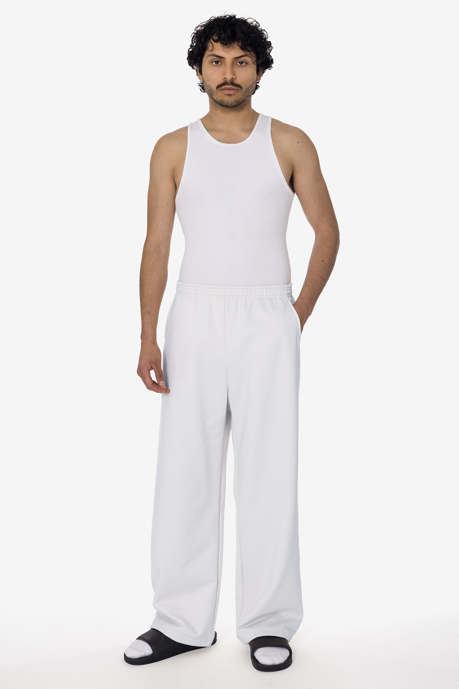 Mid-Weight Open Bottom Sweats | Los Angeles Apparel